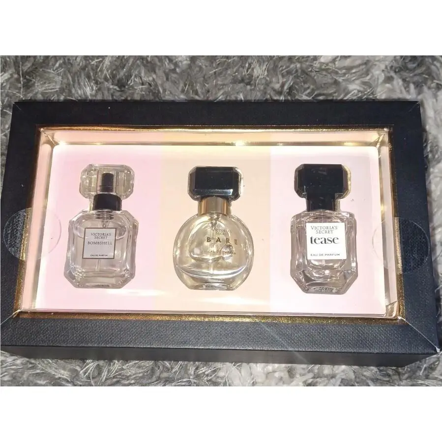 Victoria`s Secret VS Trio Perfume Gift Set Eau DE Perfume 7.5 ml Bare ...