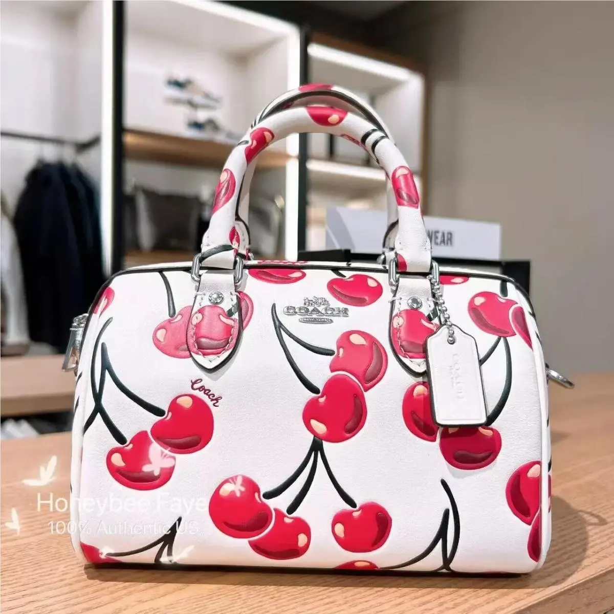Mini Rowan Crossbody Bag In Signature with Cherry Print CY741/CY745 by ...