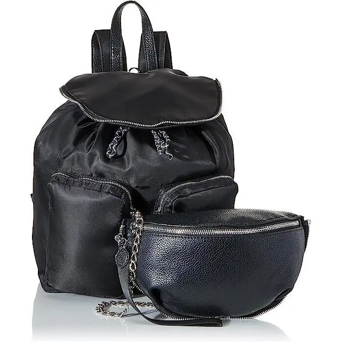 Bboomer Backpack Black by Steve Madden | Fash Direct