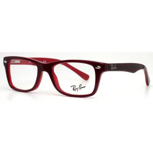 Ray Ban RB1531 3592 Burgundy Unisex Kids Rectangle Full Rim Eyeglasses ...
