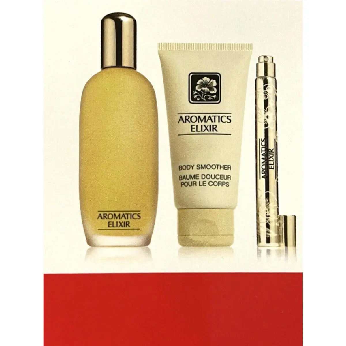 Aromatic Elixir Parfum Gift Set Edp 3.4 oz Pen Body Smoother by Clinique | Fash Direct