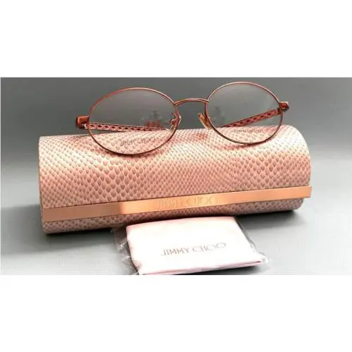 Italy JC234/F 35J Round Gold Frame Eyeglasses 8 by Jimmy Choo | Fash Direct