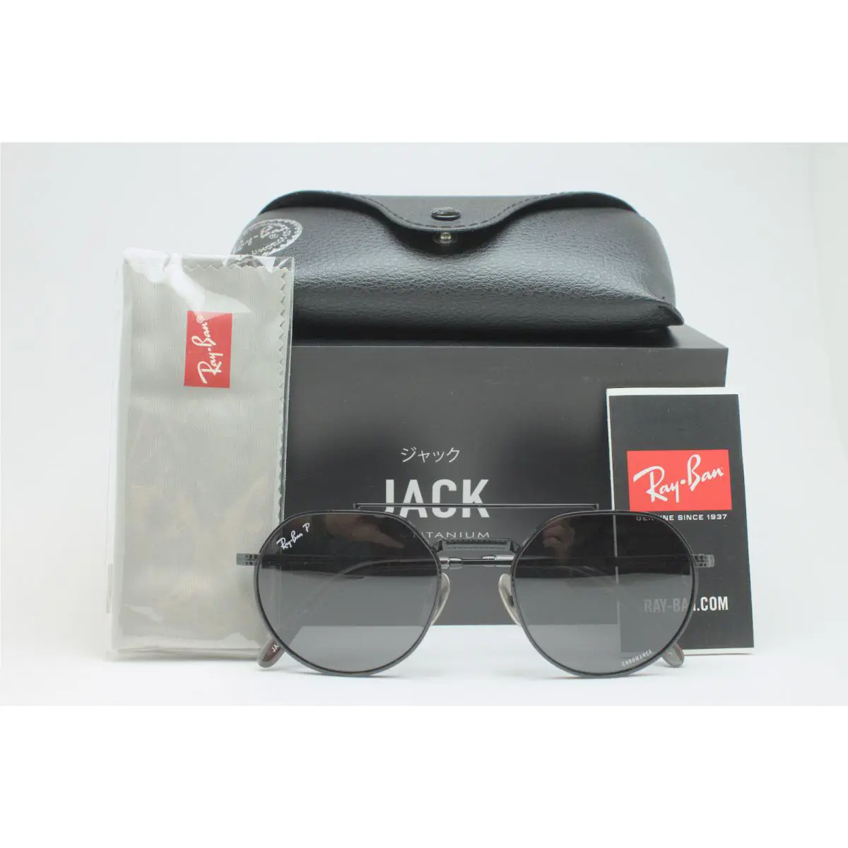 Ray Ban Chromance Jack II Titanium RB8265 3141K8 Polarized Sunglasses ...