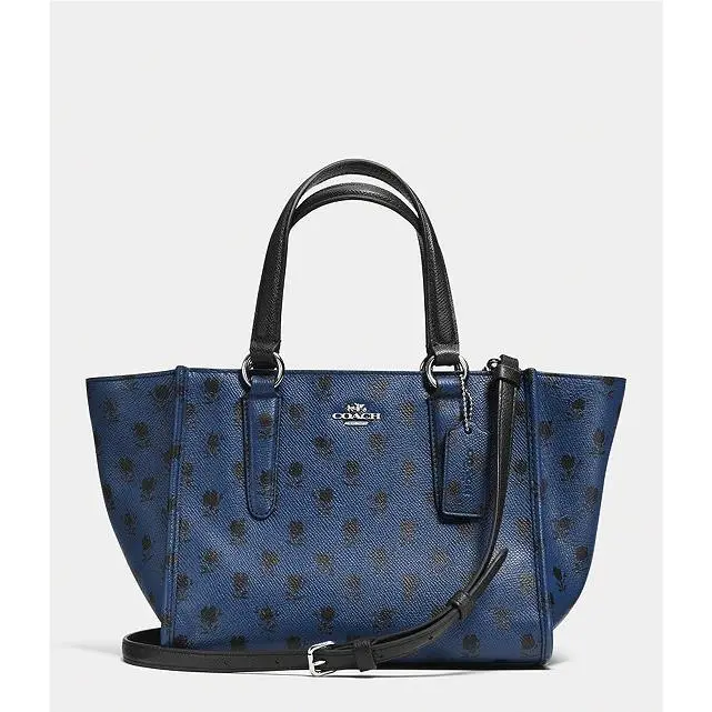 Mini Crosby Carryall in Printed Crossgrain Leather 34774 Blue Black ...